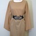 Beige Medieval Tunic for Women, Cotton Viking Shirt With Trim ...