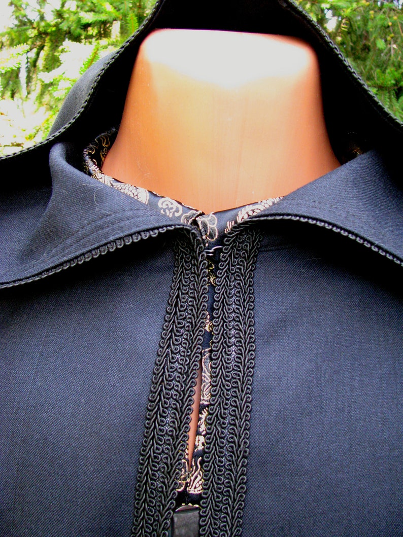 Medieval Cloak for Men Wool Hooded Cape Long Renaissance Cape - Etsy