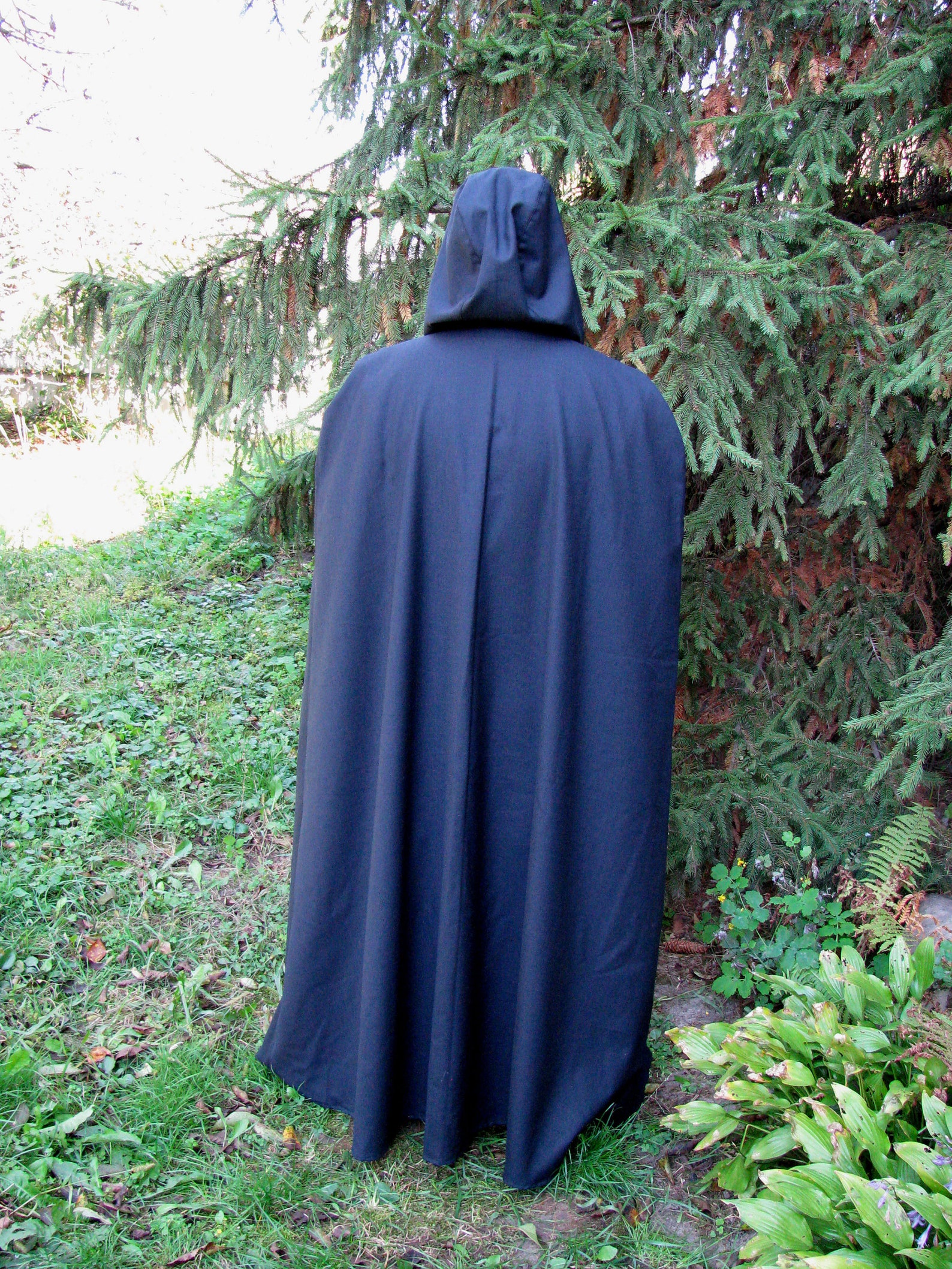 Medieval Cloak for Men Wool Hooded Cape Long Renaissance Cape - Etsy