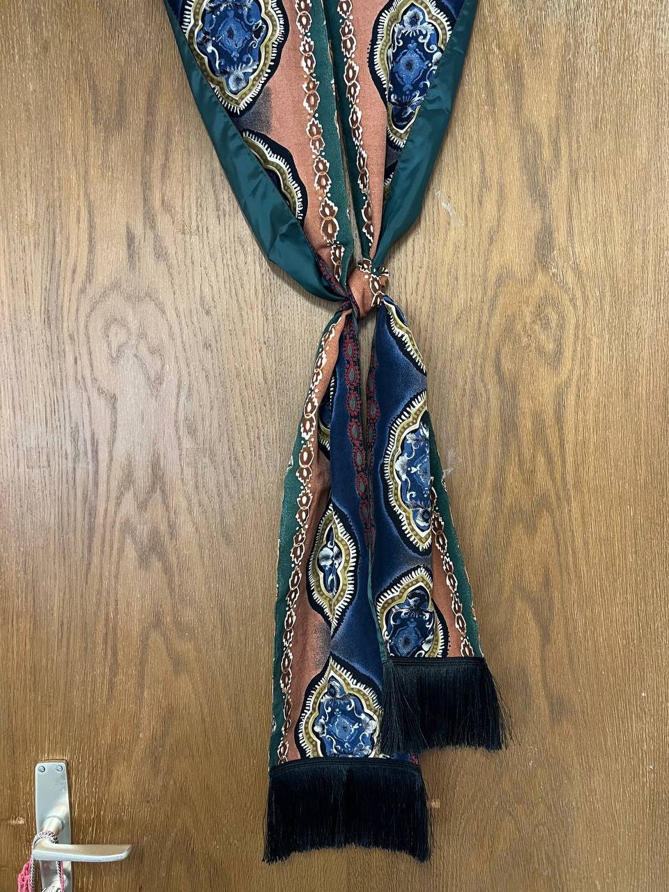 Blue Brown & Green Pirate Sash With Tassels Extra Wide and Long Silk ...