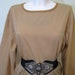 Beige Medieval Tunic for Women, Cotton Viking Shirt With Trim ...