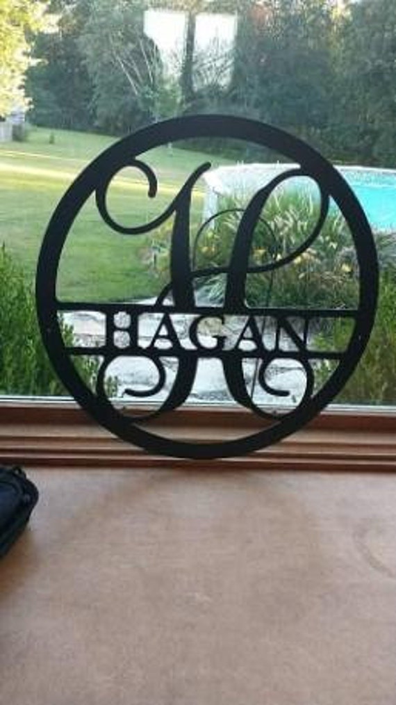 Custom metal name sign | Etsy
