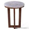 Unique Red Jasper Inlay Side Table With Metal and Marble Base - Etsy