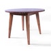 Unique Red Jasper Large Round Inlay Dining Table With Wooden Base - Etsy