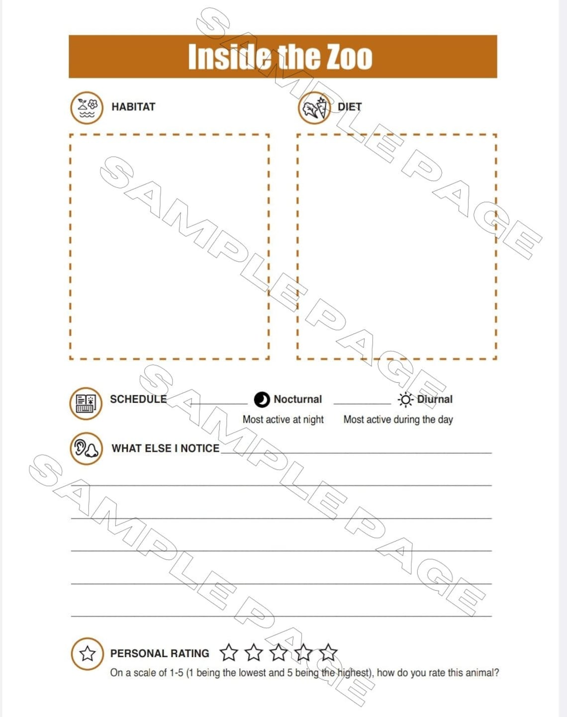 The Zoo Book - A DIY Adventure Guide (make Your Own Printable ...