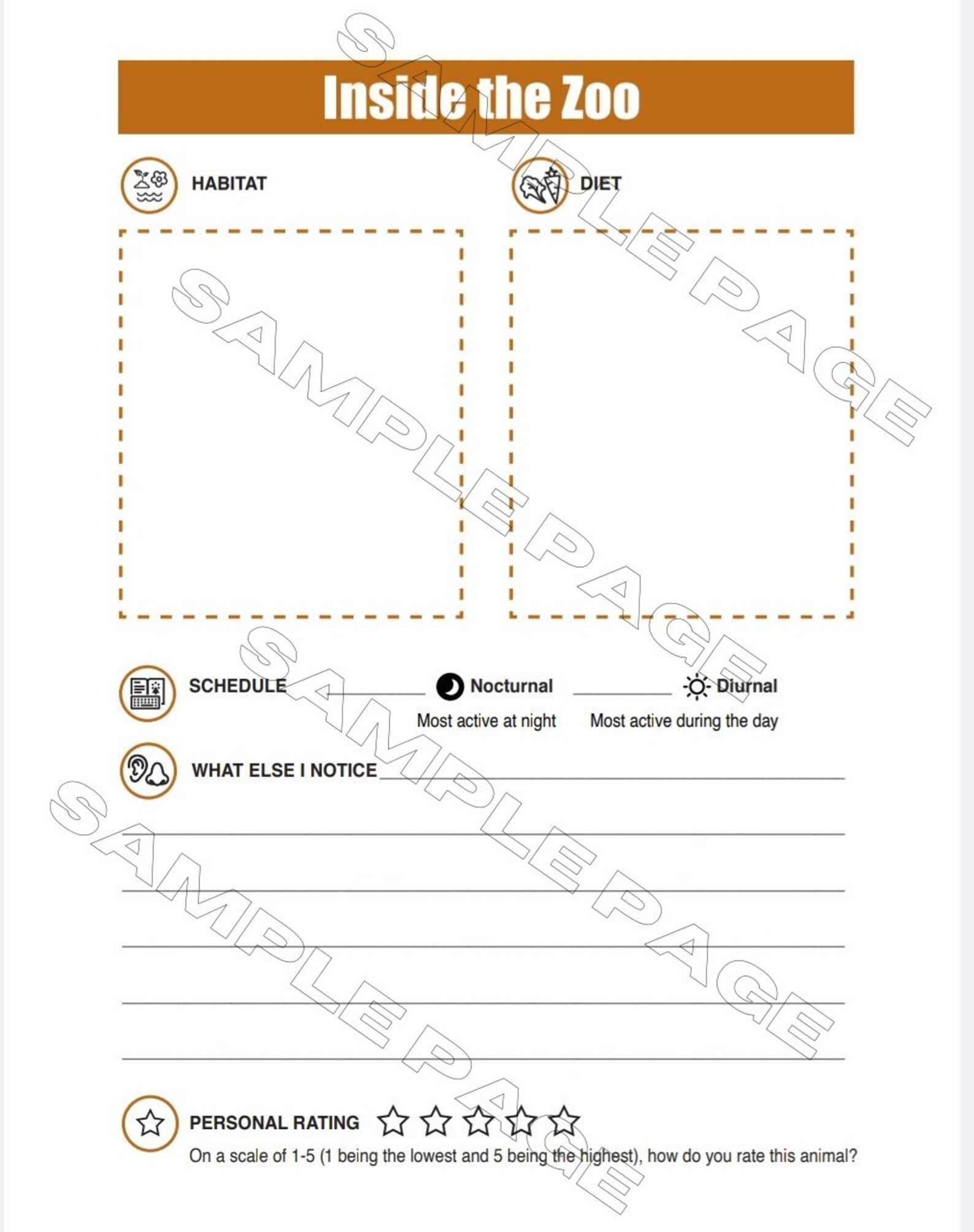 The Zoo Book - A DIY Adventure Guide (make Your Own Printable ...