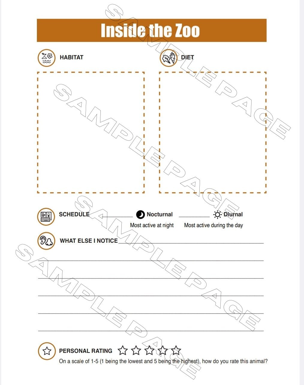 The Zoo Book - A DIY Adventure Guide (make Your Own Printable ...