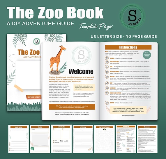 Libros Imprimibles Sobre El Zoológico