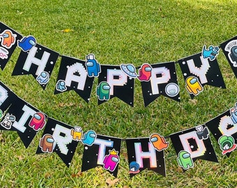 Among Us Birthday Banner | Etsy