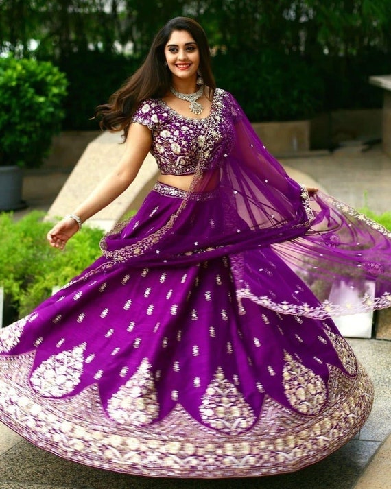 Indian Bridal Lenghas Purple