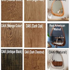 Real American Walnut Mirror, Organic Mirror, Wood Framed Mirror, Color ...