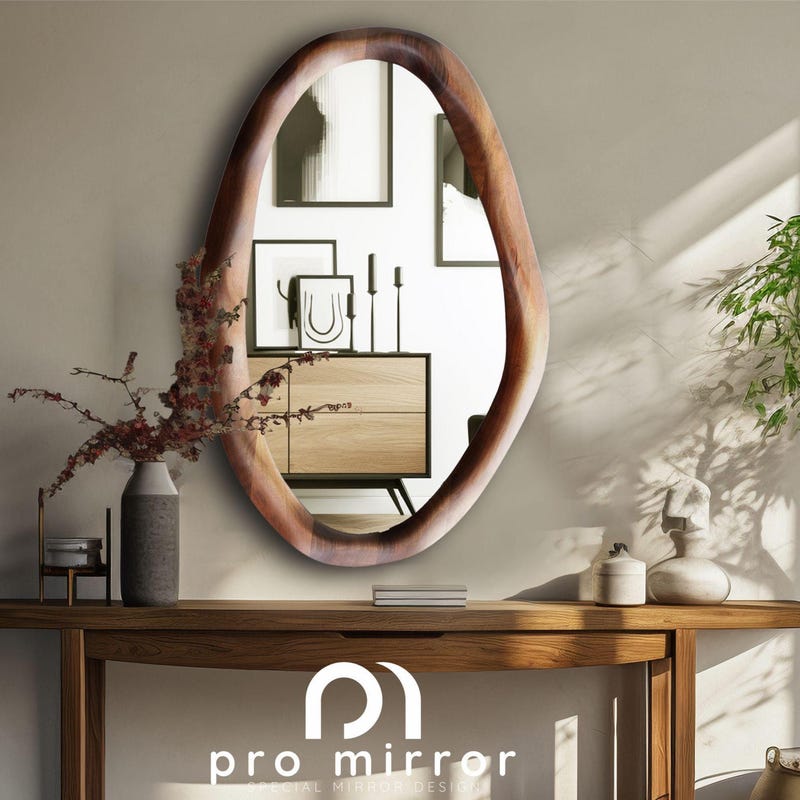 Wood Mirror White Oak - Etsy