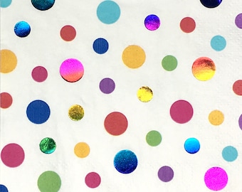 Rainbow Polka Dots - Etsy