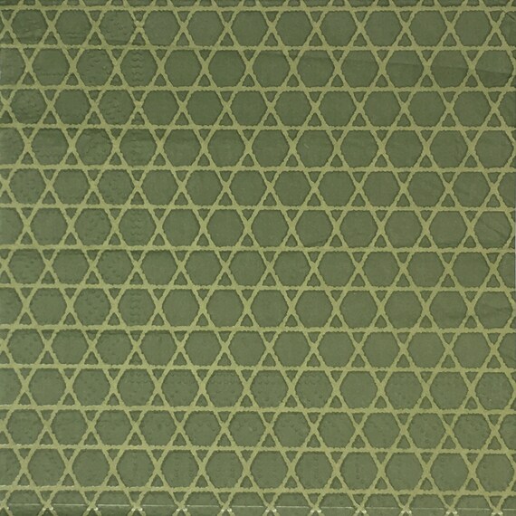 Green Basket Stitch Trihexagonal Japanese Pattern Cocktail Napkin 2 ...