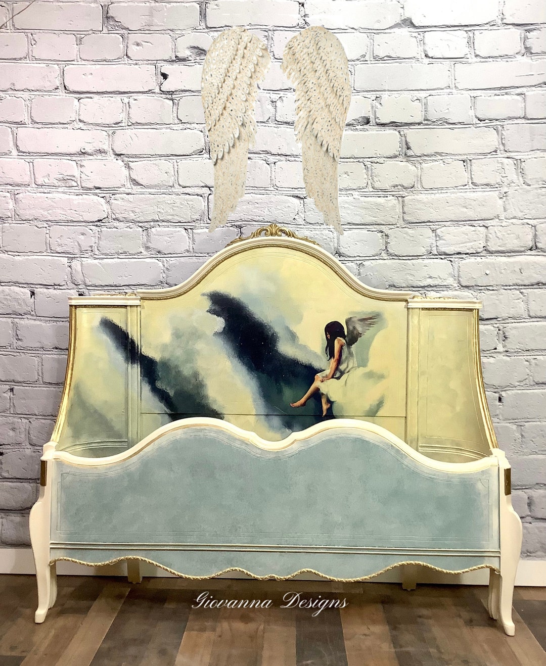 Vintage Bed Frame/antique Full Size Bed Frame /customized Antique Bed ...