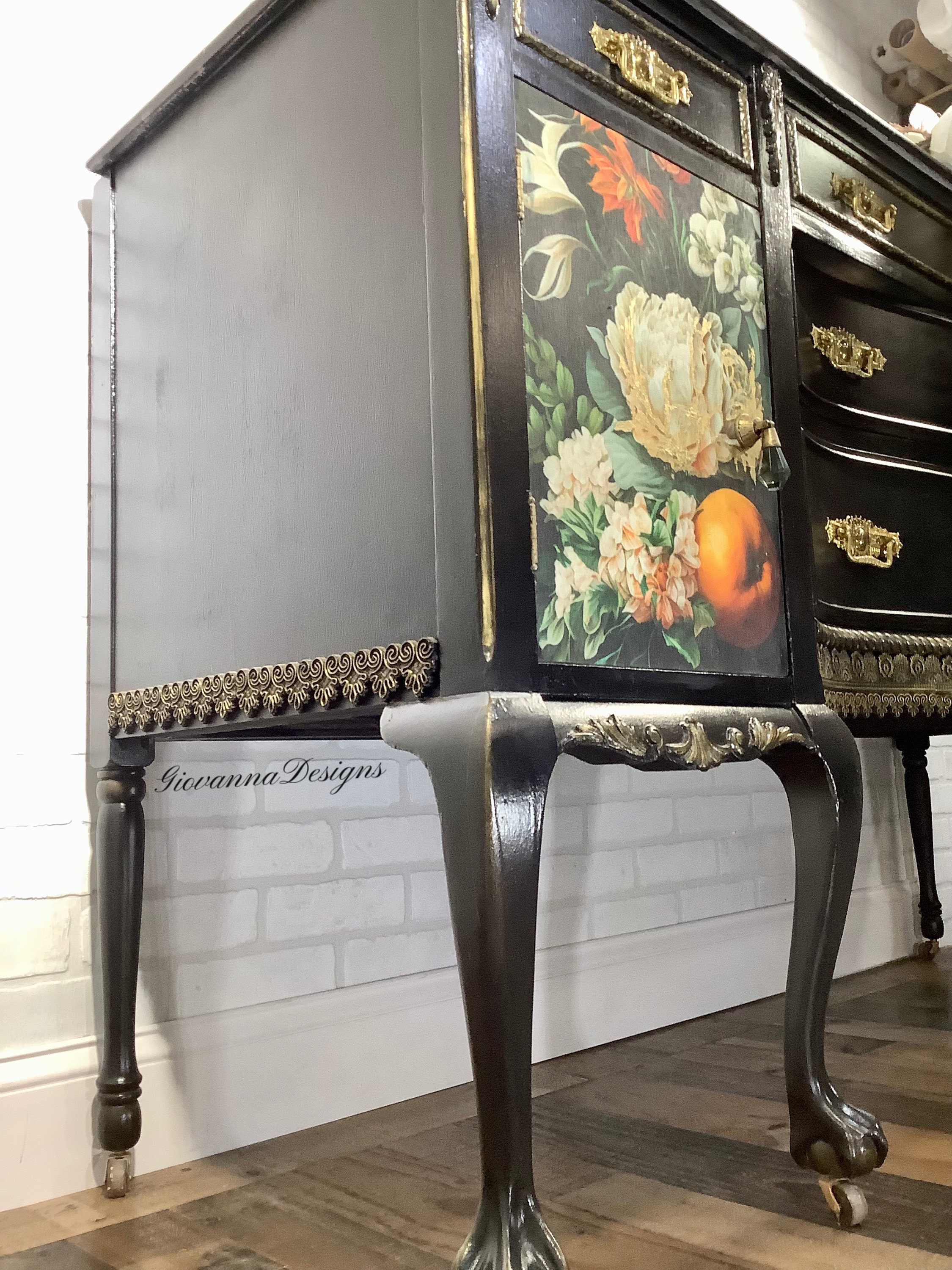 Vintage Buffet/antique Buffet/customized Buffet Sideboard/server ...