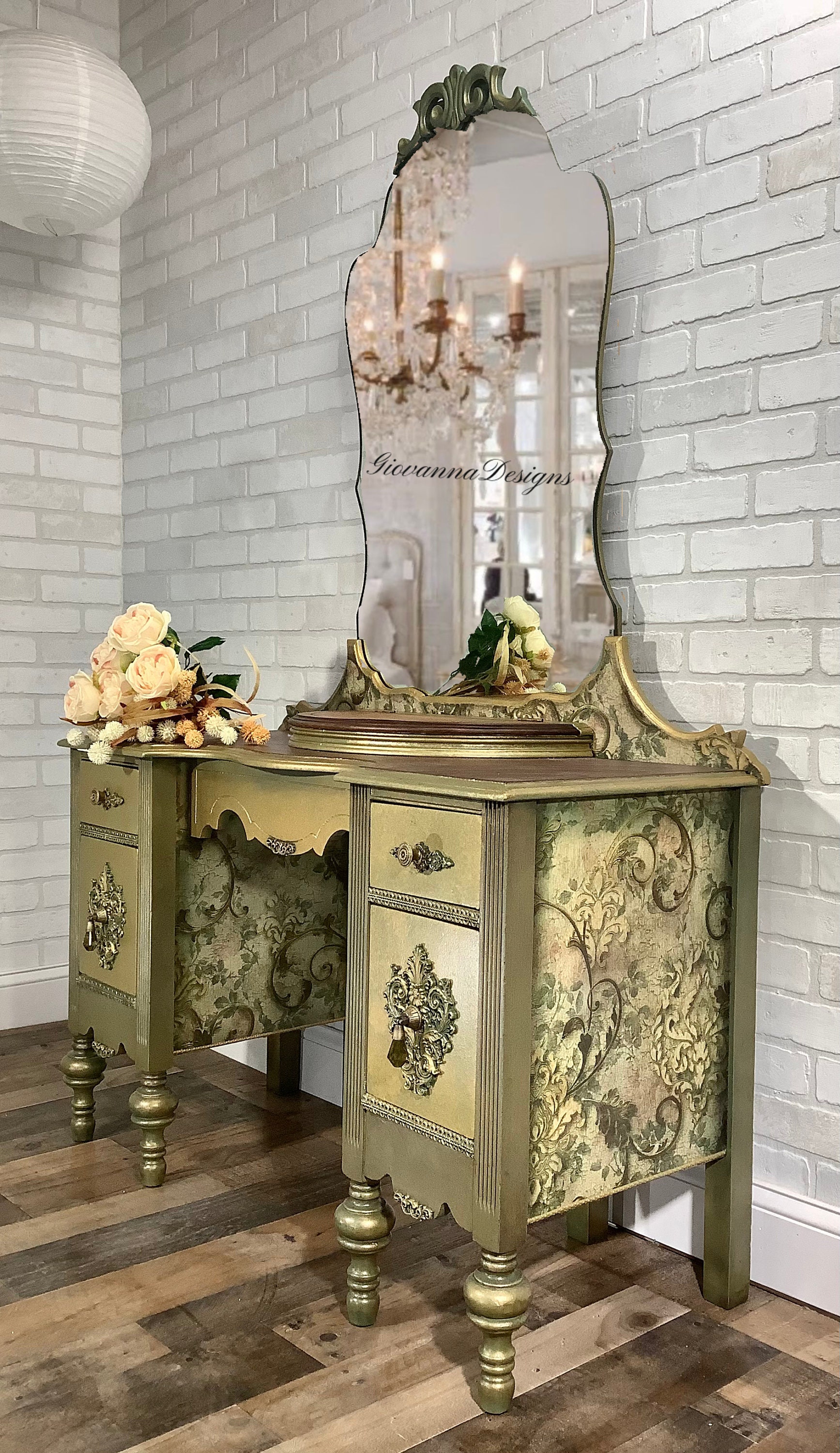 NEW Vintage Vanity Table /antique Vanity Set/makeuptable/dressing Table ...