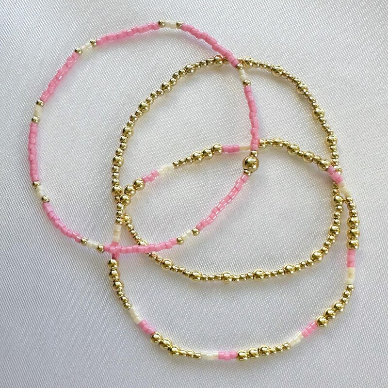 Pink Bracelet - Etsy