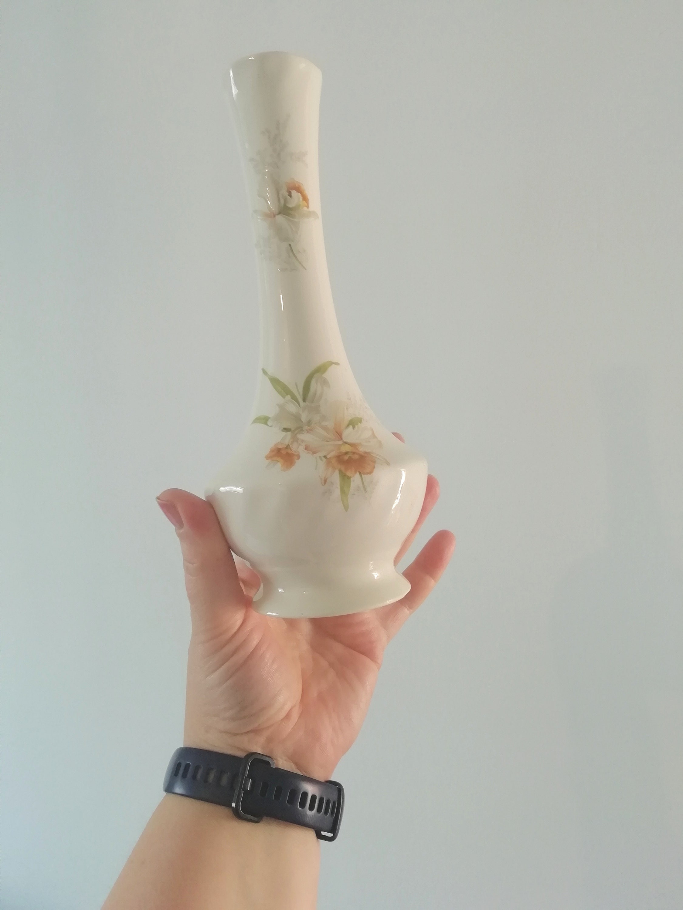 Melba Ware Vase Narcissus Daffodil 1970s Vintage Floral Vase Stem Vase ...