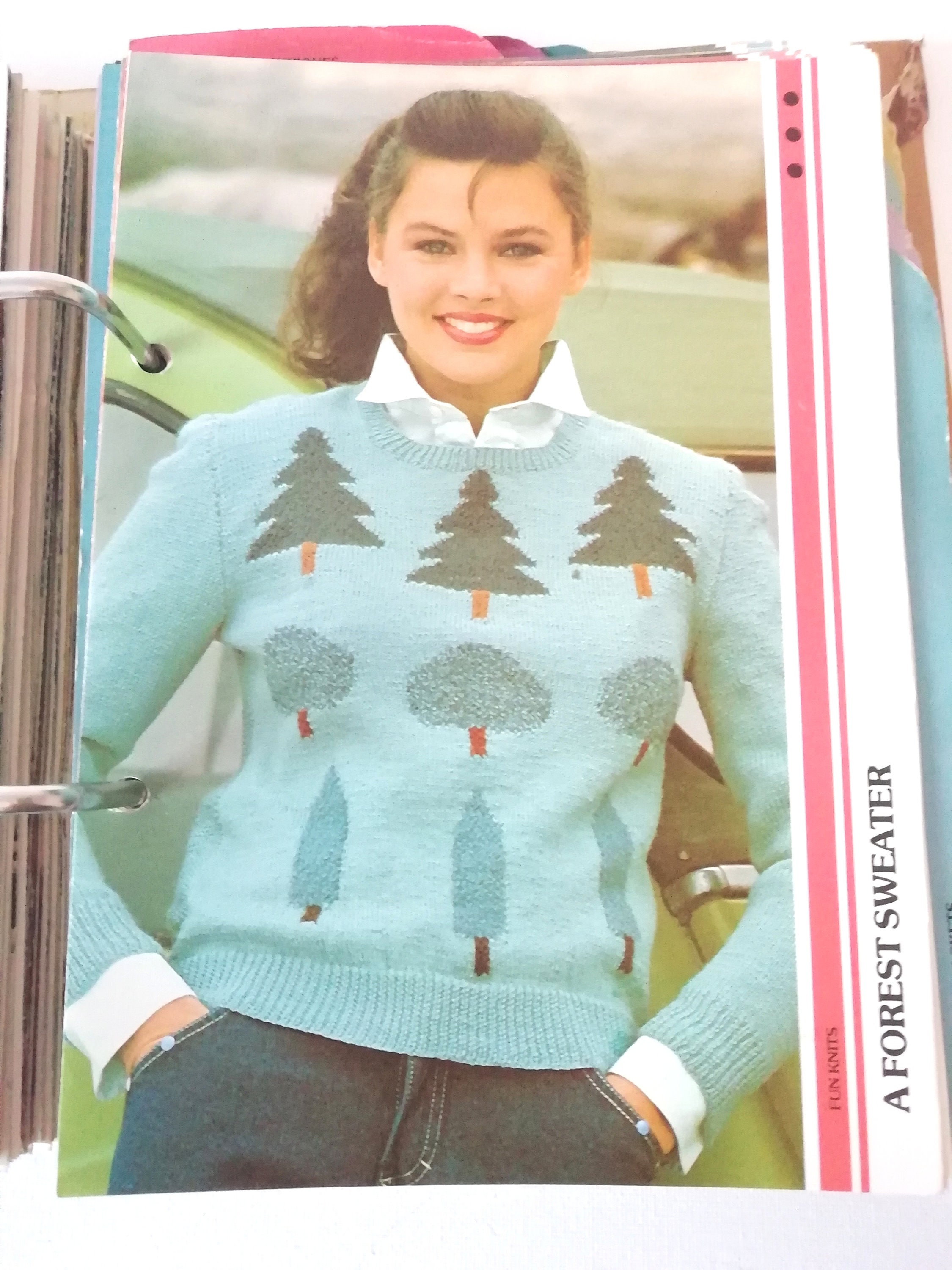 Folder of Vintage 1980s Knitting Patterns by Hamlyn Publishing - Etsy UK