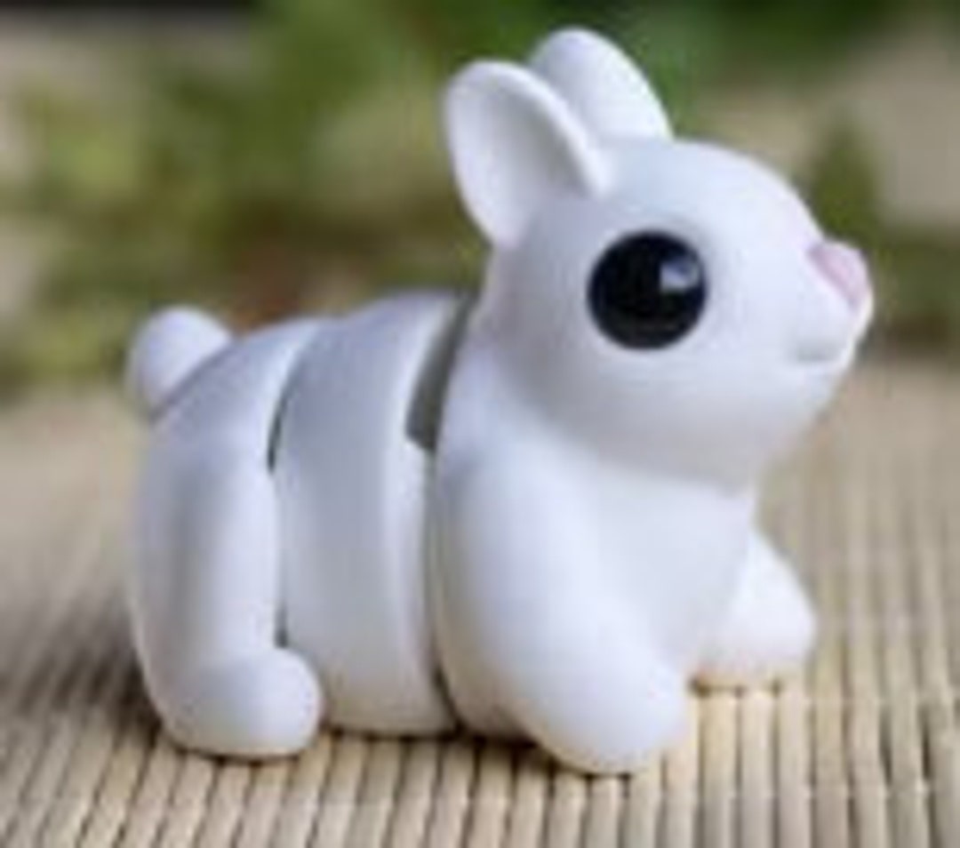 Baby Bunny Articulated 3d Printed Figurine - Etsy