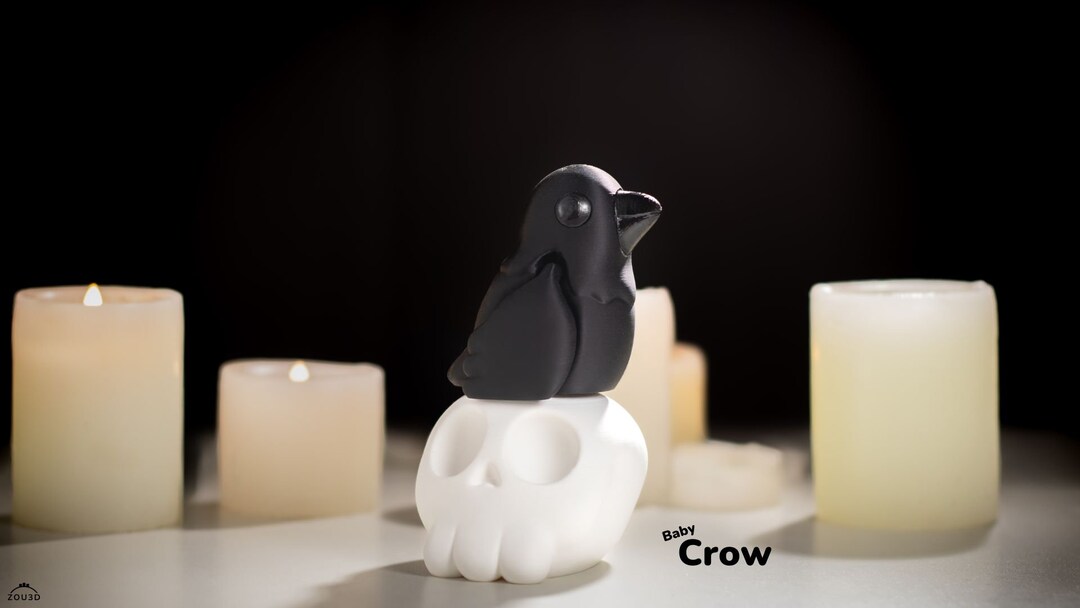 Baby Crow Articulated 3d Printed Figurine - 40 Color Options! - Etsy