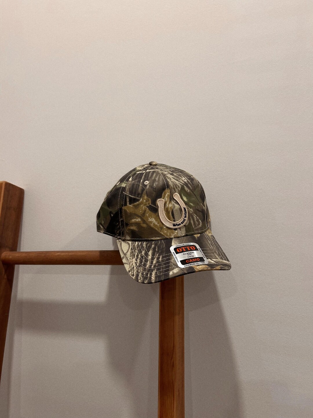 Camo Baseball Cap With Patch Logo - Etsy