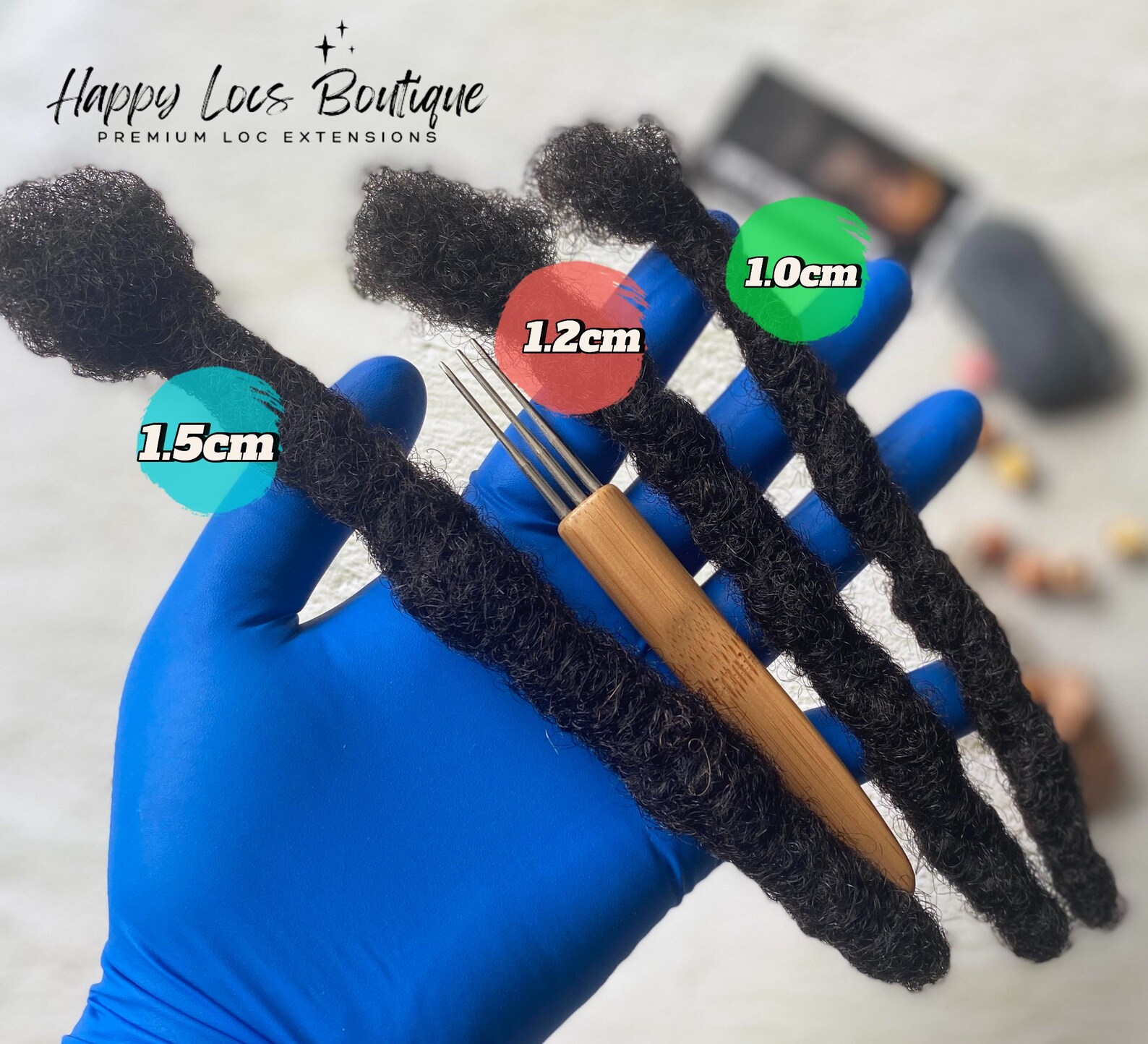 Textured Human Hair Jumbo Loc Extensions: 4C Thick Dreadlocks - Etsy