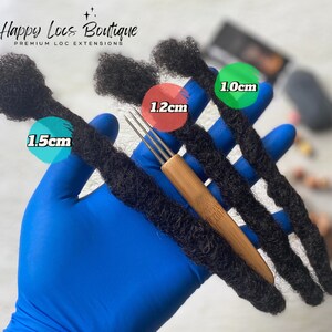 Textured Human Hair Wicks Loc Extensions | Jumbo Loc Extensions | Thick ...