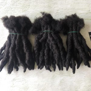 Textured Human Hair Wicks Loc Extensions | Jumbo Loc Extensions | Thick ...