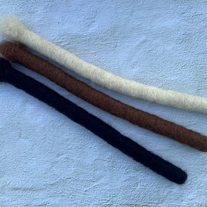 Handmade Human Hair Dreadlock Extensions: Crochet Wicks, 5 Locs/bundle ...