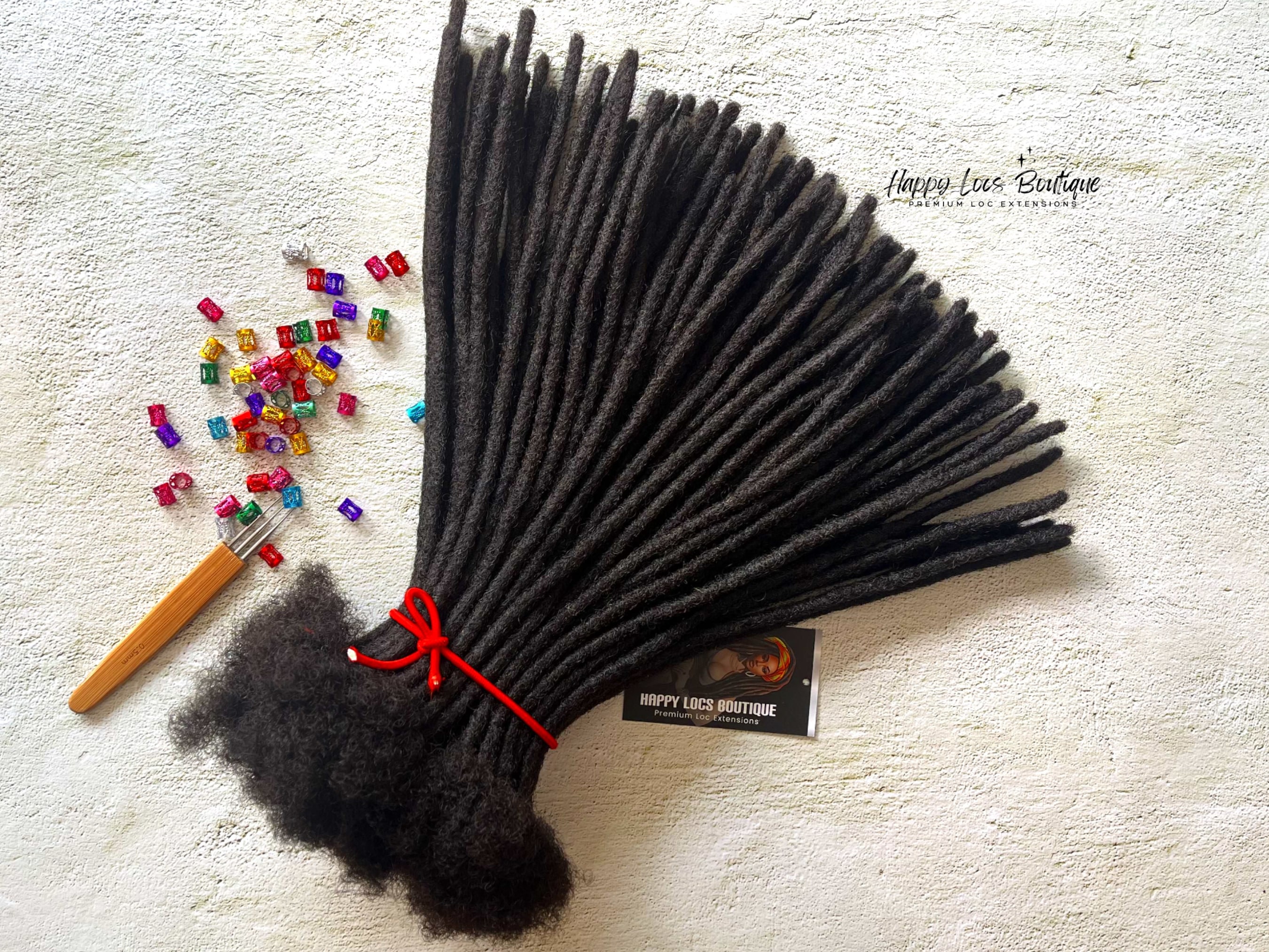Real Human Hair Loc Extensions Bundles | Permanent & Hand-made ...