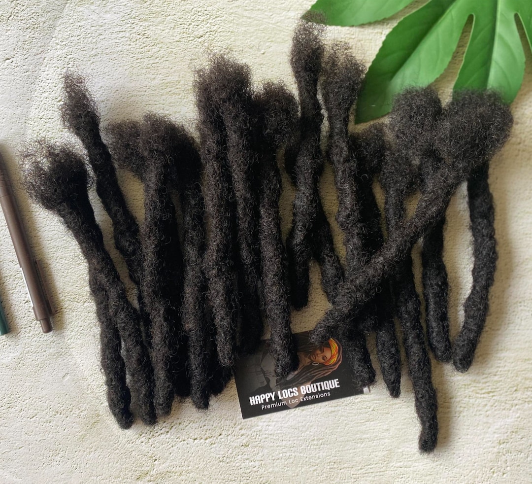 Textured Human Hair Wicks Loc Extensions | Jumbo Loc Extensions | Thick ...