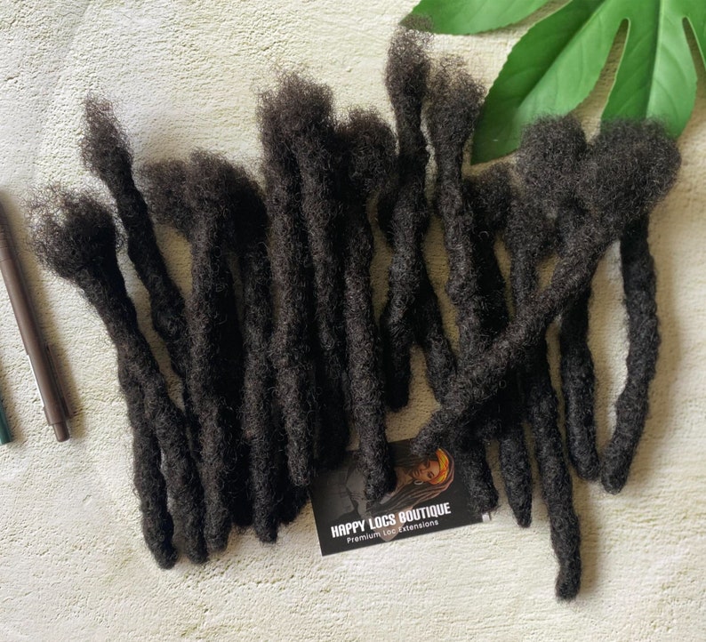 Textured Human Hair Jumbo Loc Extensions: 4C Thick Dreadlocks - Etsy