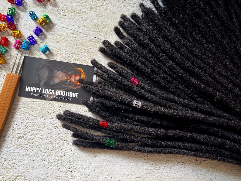 Real Human Hair Loc Extensions Bundles Permanent & Hand-made Dreadlock ...