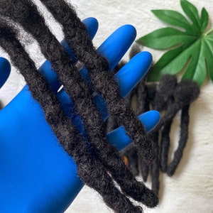 Textured Human Hair Wicks Loc Extensions | Jumbo Loc Extensions | Thick ...