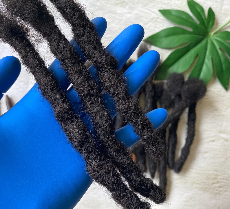 Textured Human Hair Jumbo Loc Extensions: 4C Thick Dreadlocks - Etsy