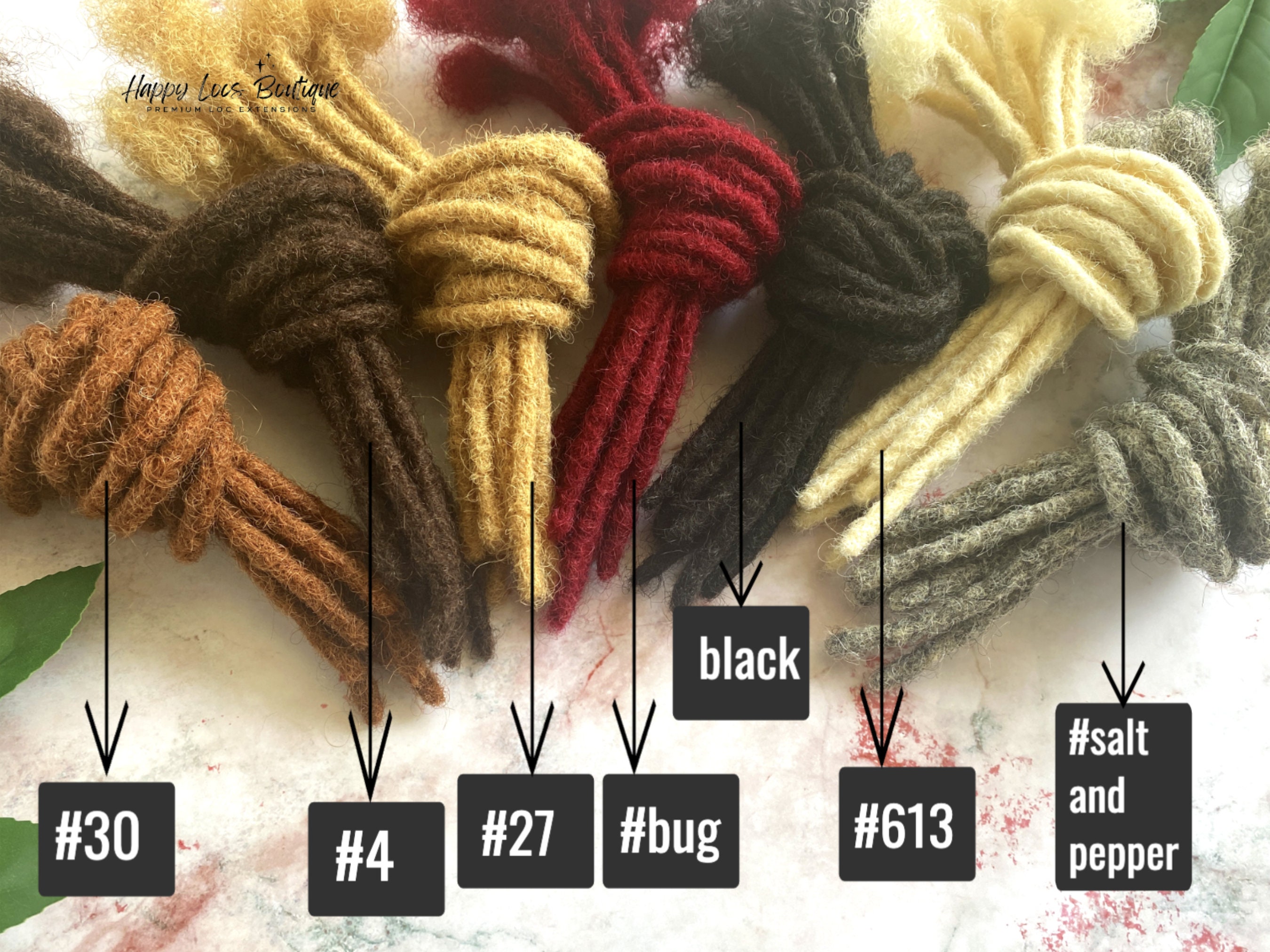 Permanent Human Hair Loc Extensions Bundles 100% Human Dreadlock ...