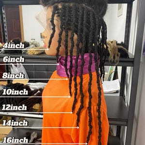 Honey Blonde Textured Interlocked Human Hair Loc Extensions bundles ...