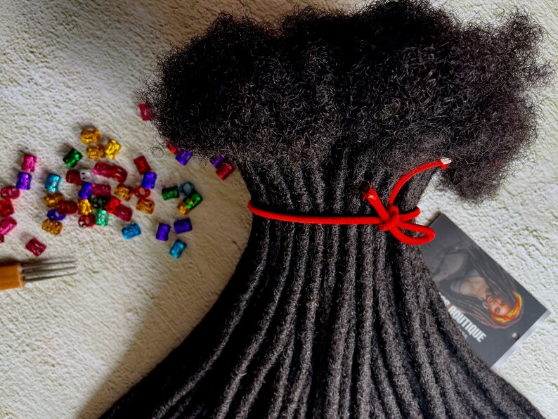 Real Human Hair Loc Extensions Bundles Permanent & Hand-made Dreadlock ...