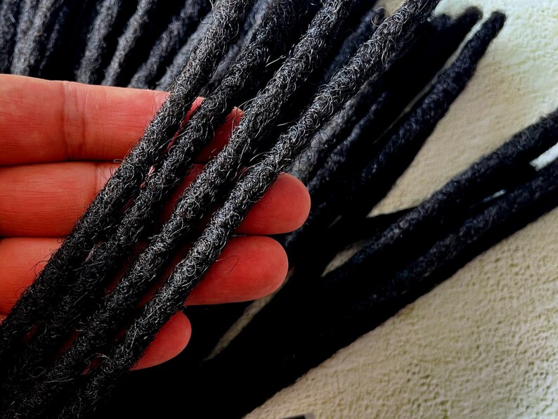 Real Human Hair Loc Extensions Bundles Permanent & Hand-made Dreadlock ...