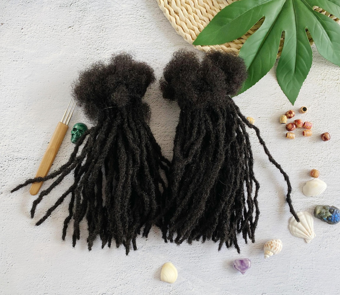 135 Locs Bundle Textured Interlocked Human Hair Loc Extensions ...