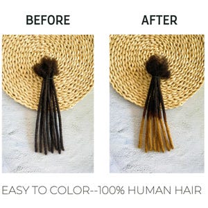 Real Human Hair Loc Extensions Bundles | Permanent & Hand-made ...