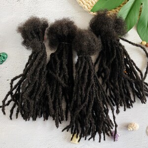 135 Locs Bundle Textured Interlocked Human Hair Loc Extensions ...