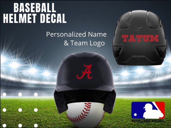 Baseball Helmet Personalized Decal - Etsy