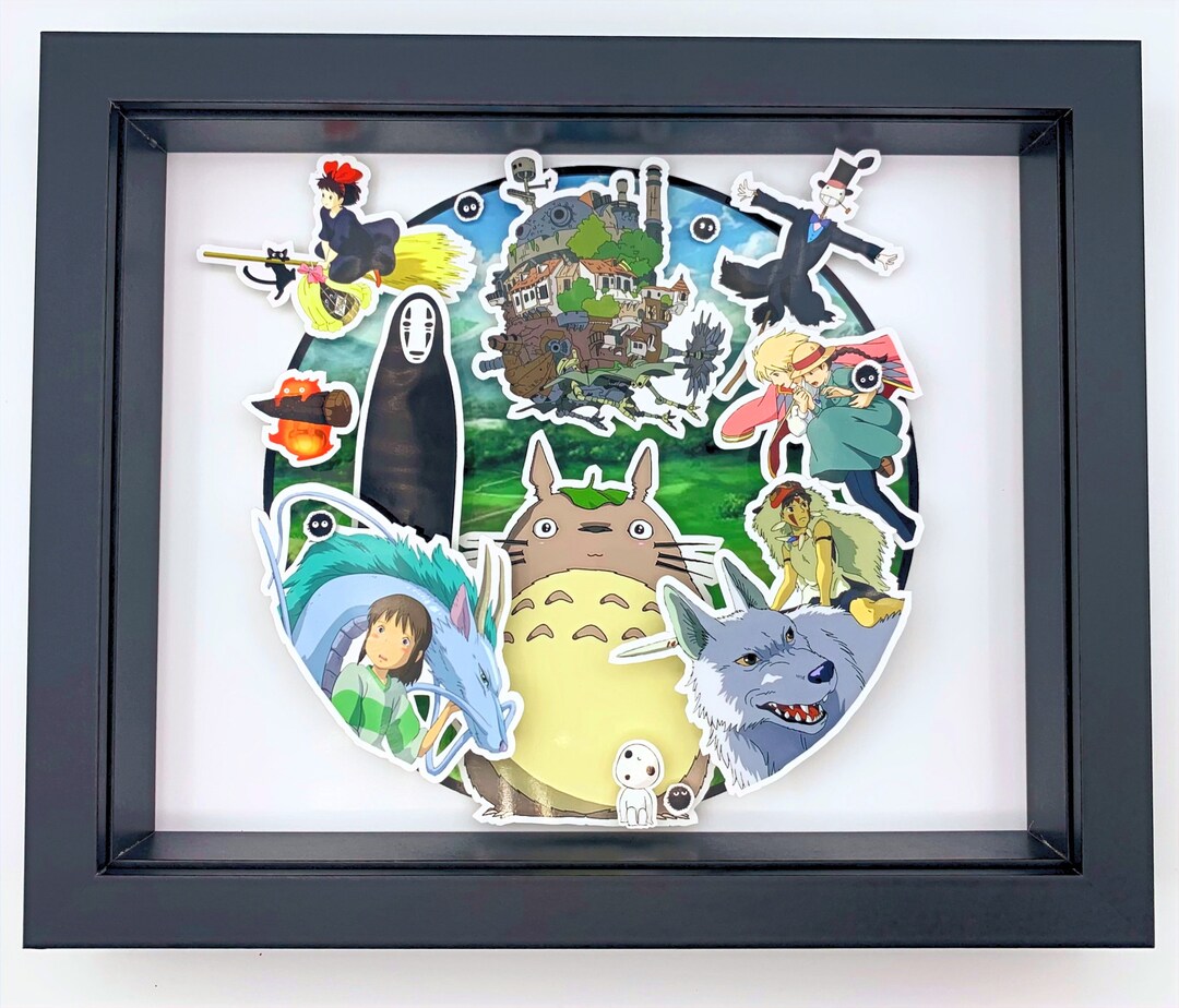 Studio Ghibli 3D Shadowbox Frame - Etsy