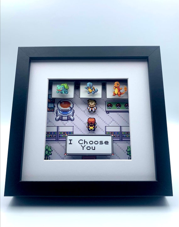 Pokemon 'I Choose You' 3D Shadow Box Frame | Etsy