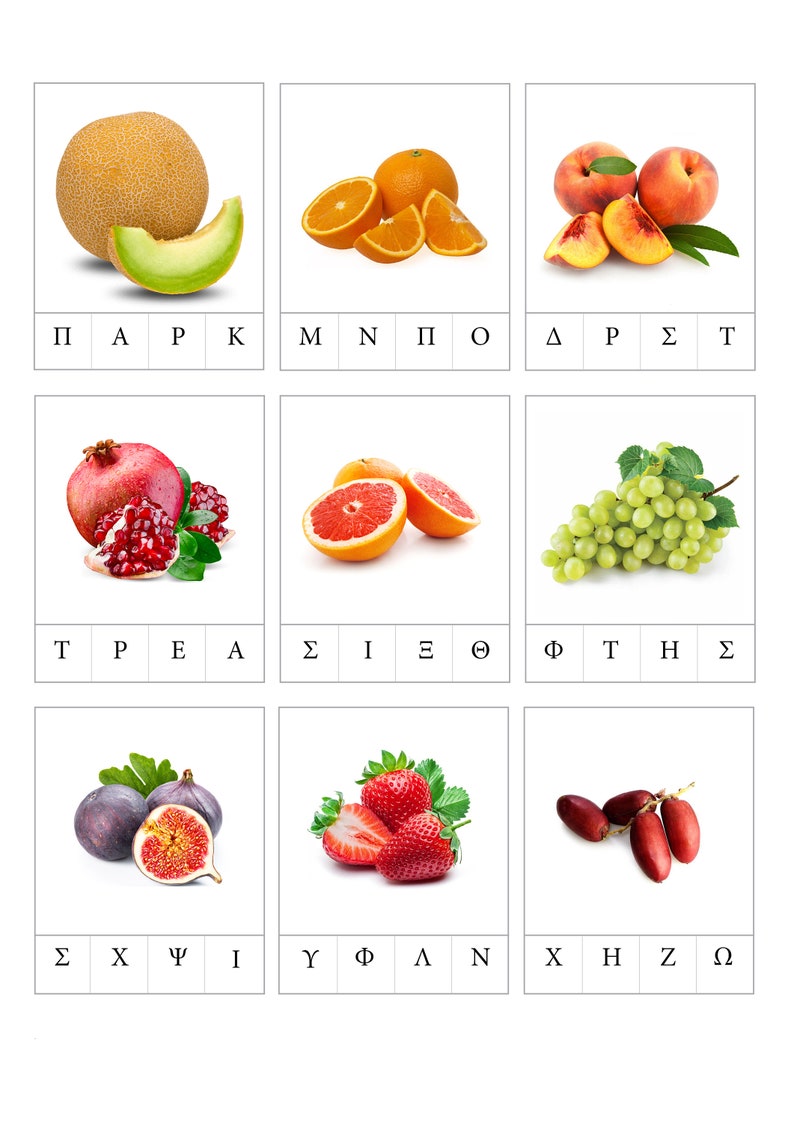 Φρούτα Κάρτες 3ων μερών, Αφίσα, Πίνακες Ελέγχου, Κάρτες αρχικών ...