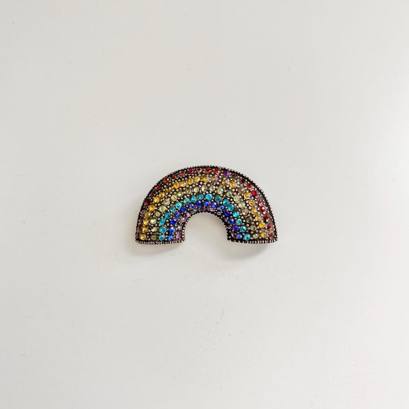 Rainbow Brooch - Etsy