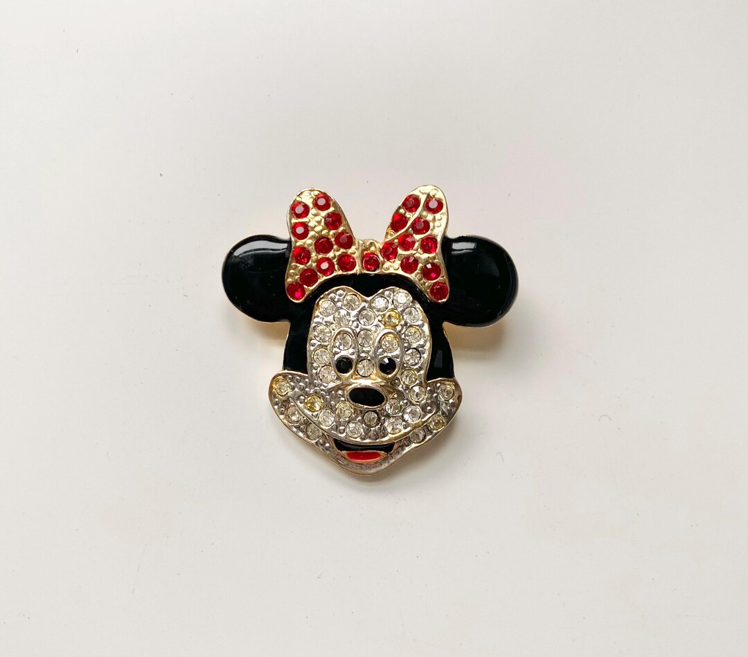 Vintage Disney Signed Minnie Mouse Brooch - Etsy